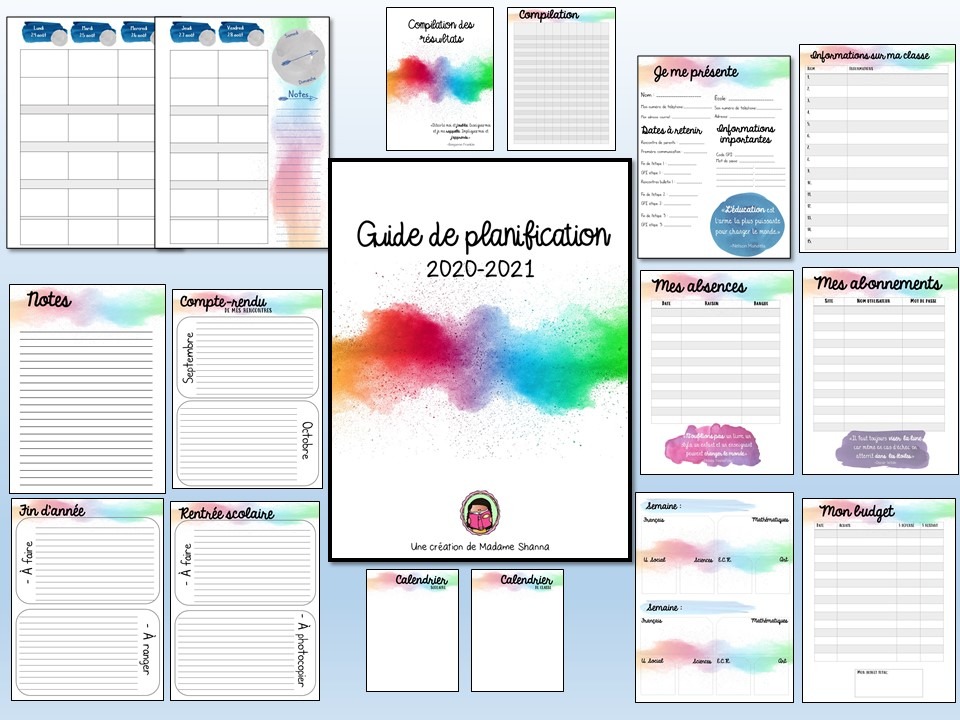 Guide de planification 2020-2021 - Primaire