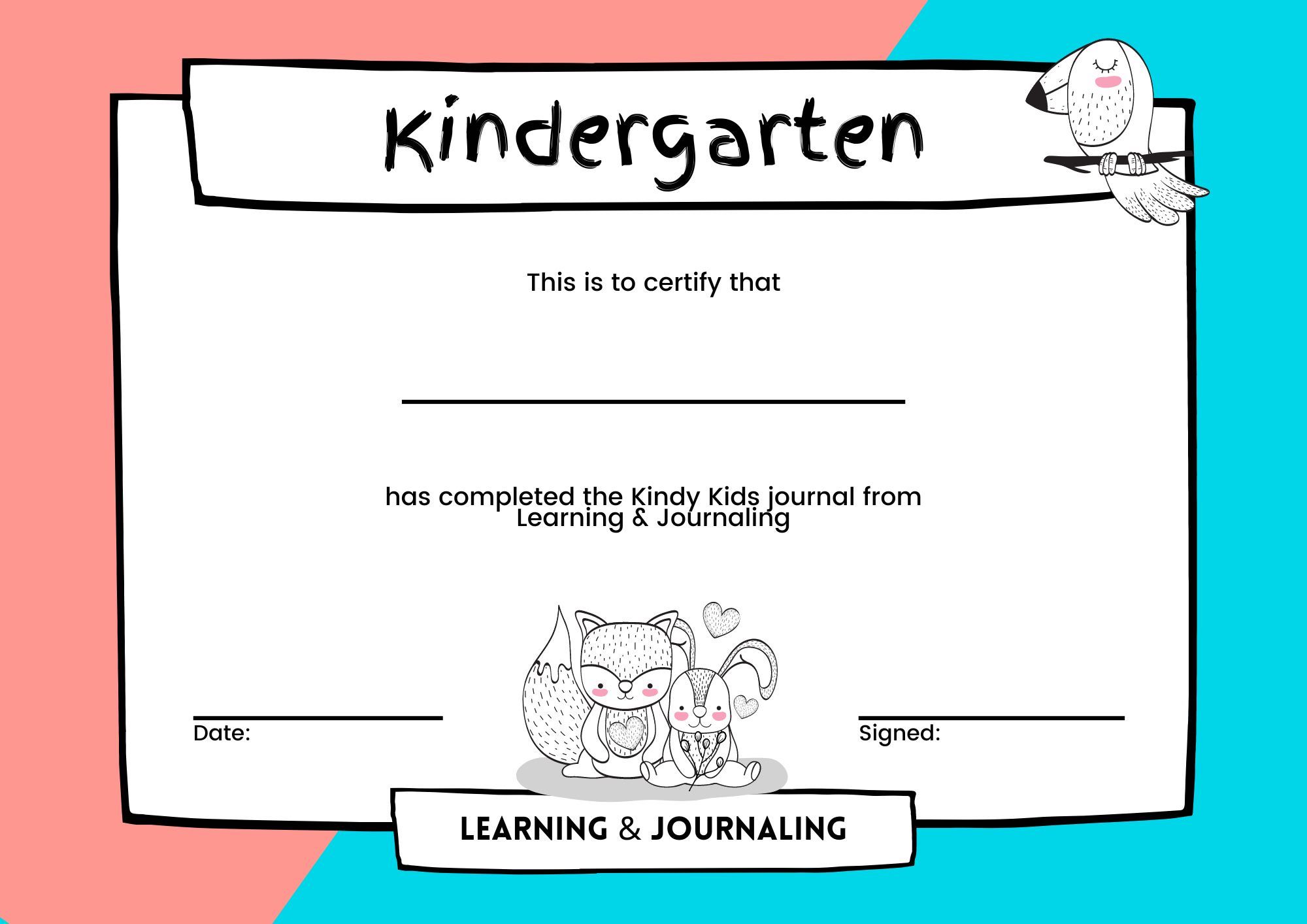 Kindy Kids Learning Journal