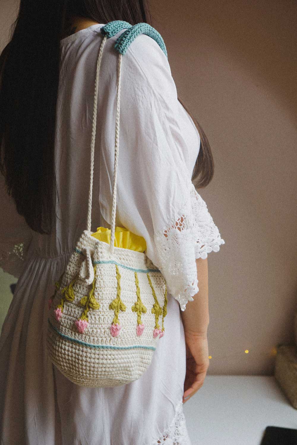 CROCHET PATTERN - Tulip Bucket Bag