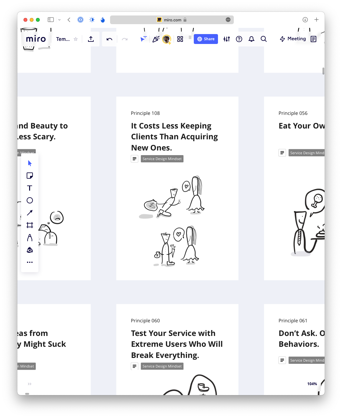 Principles Workshop Cards for Miro