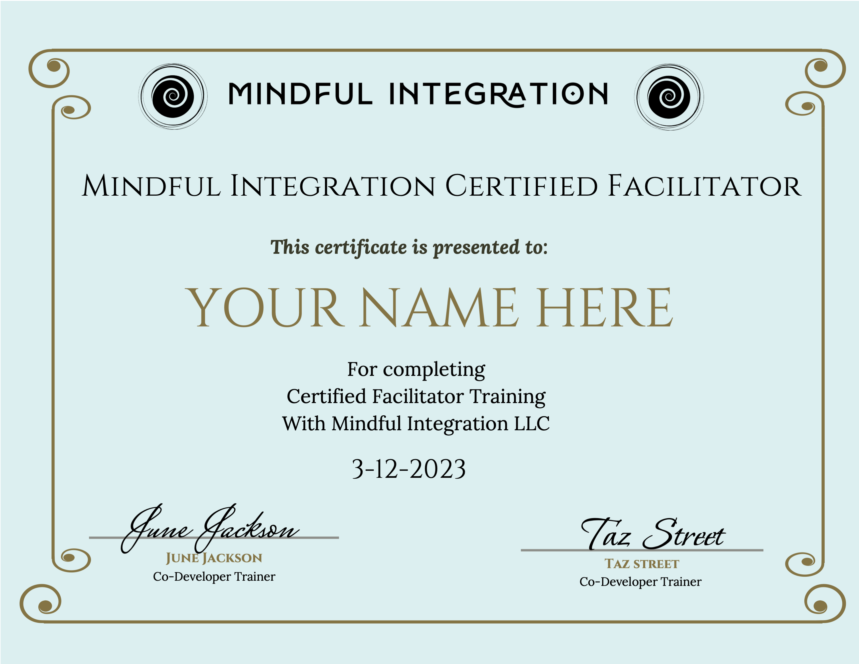 Mindful Integration Certified Facilitator Program