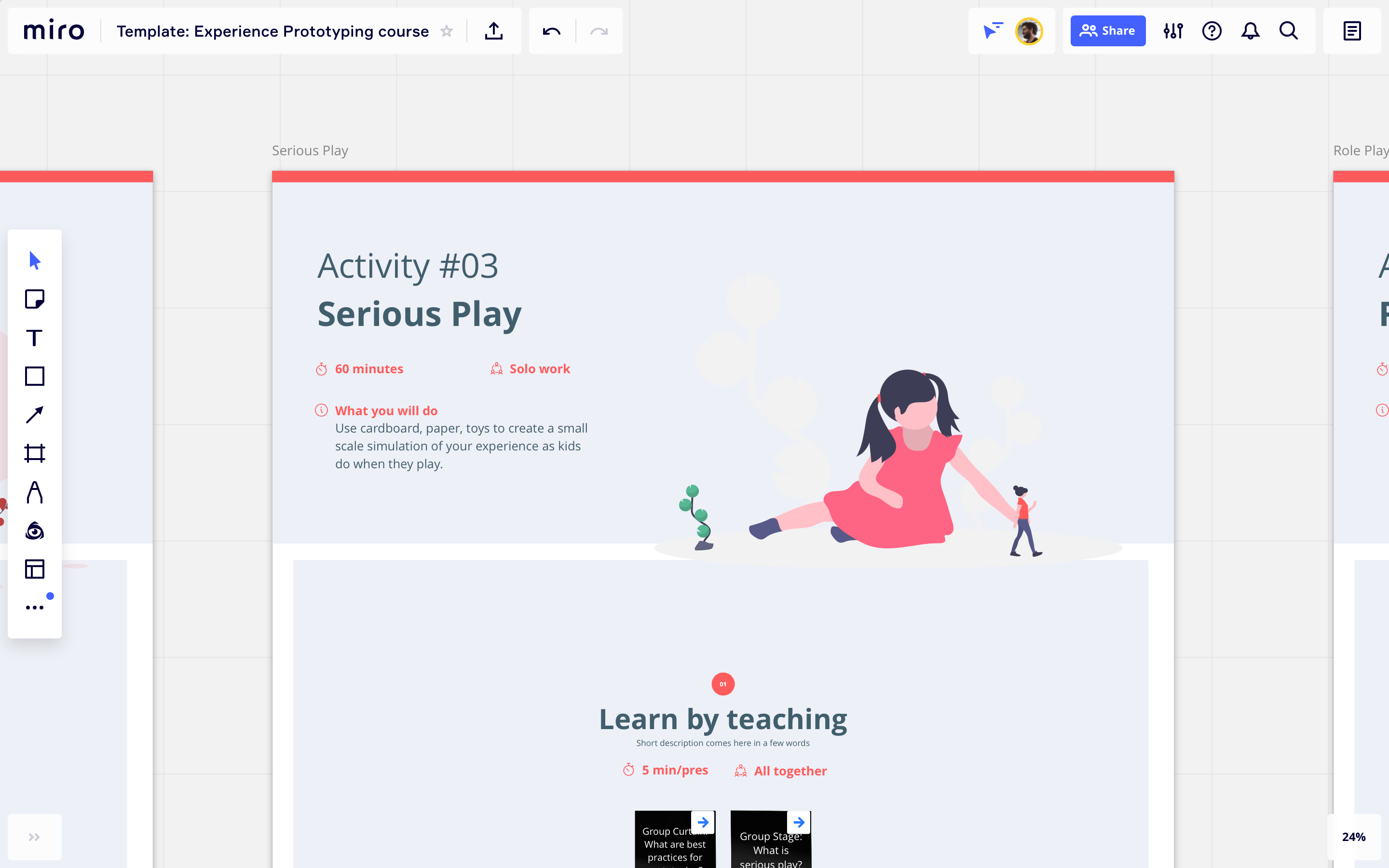 Experience Prototyping Course - Miro Board Template
