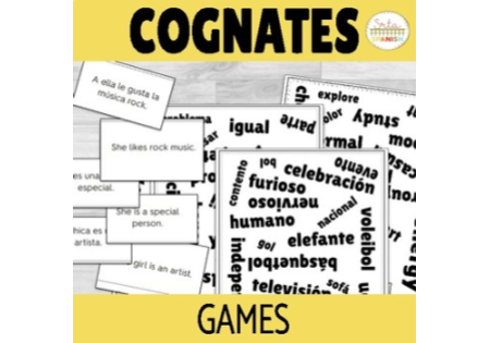 Spanish Cognates Games and Activities