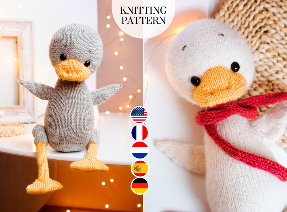 Knitting Pattern - Large Goose + Video Bonus