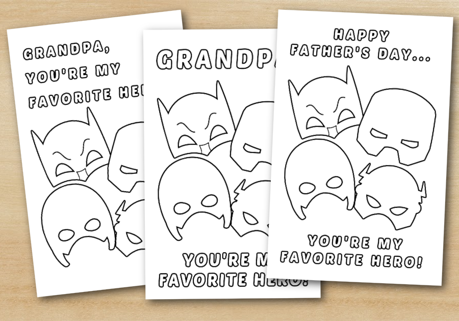 Printable Birthday Cards To Color For Grandpa
