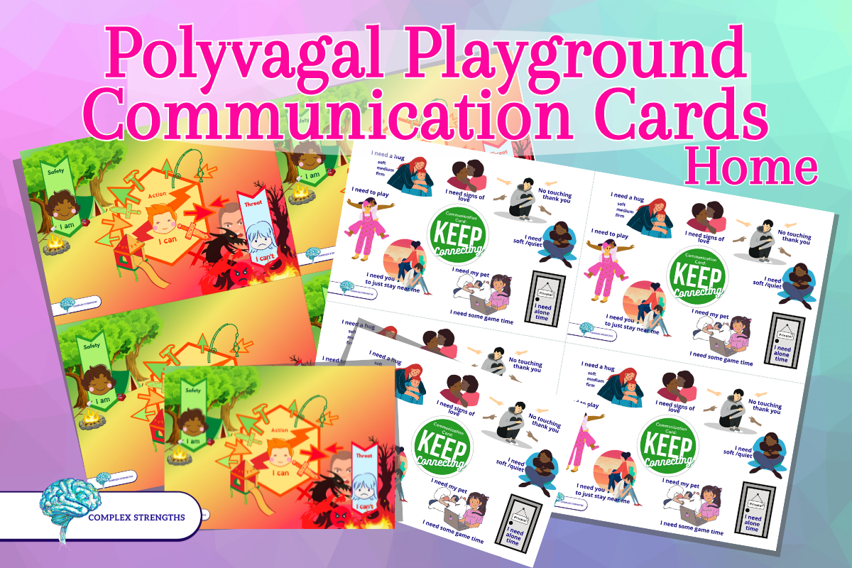 Polyvagal Playground Communication Cards Family and Home