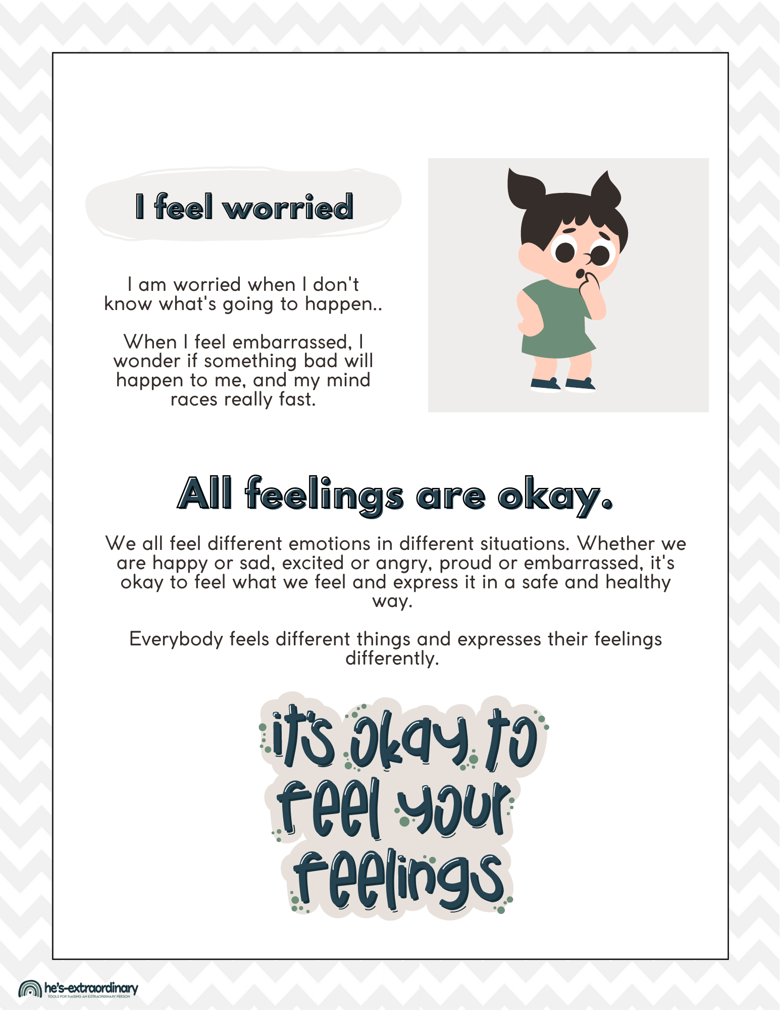 How Do I Feel? Emotions Work Booklet