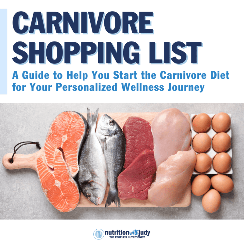 Comprehensive Carnivore Shopping List $20
