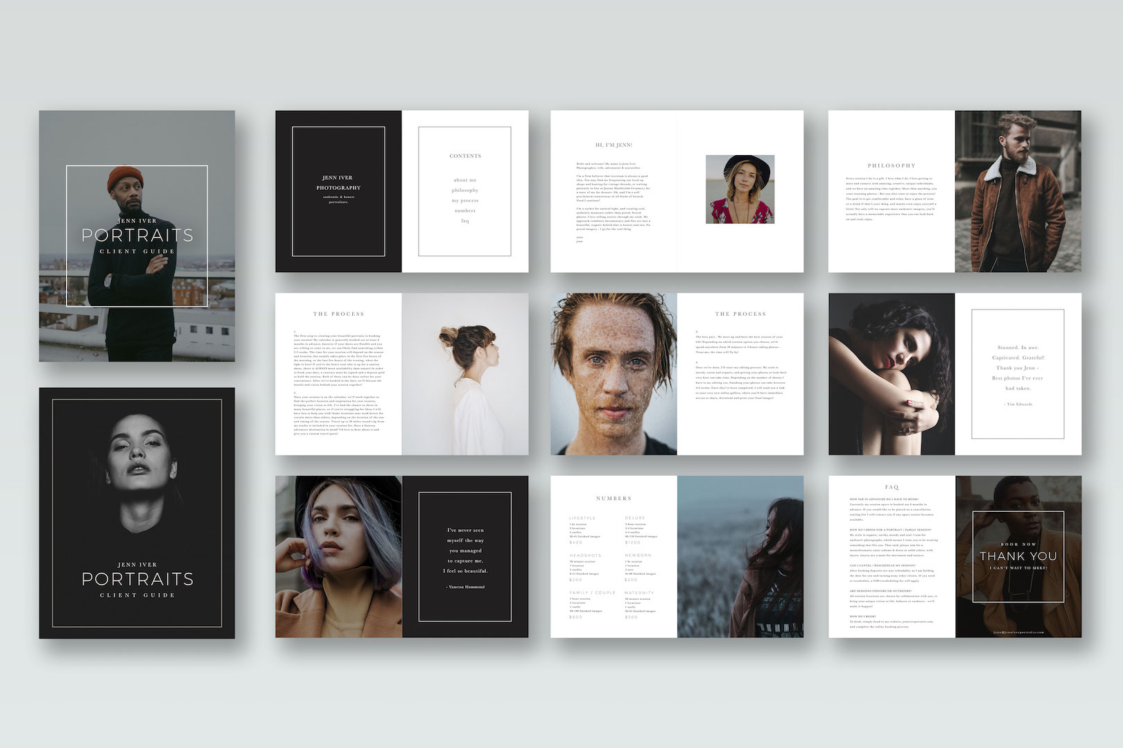 Portrait Photography Magazine Template