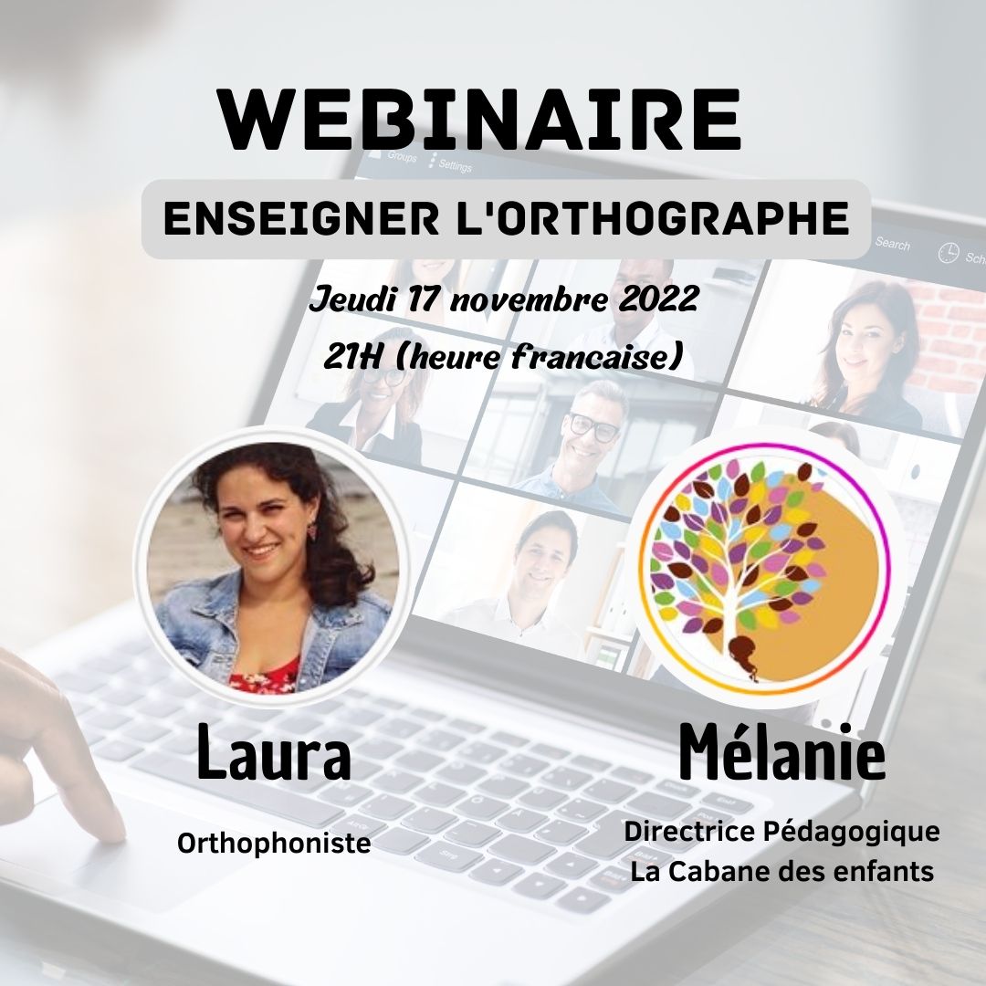 Webinaire : Enseigner l'orthographe