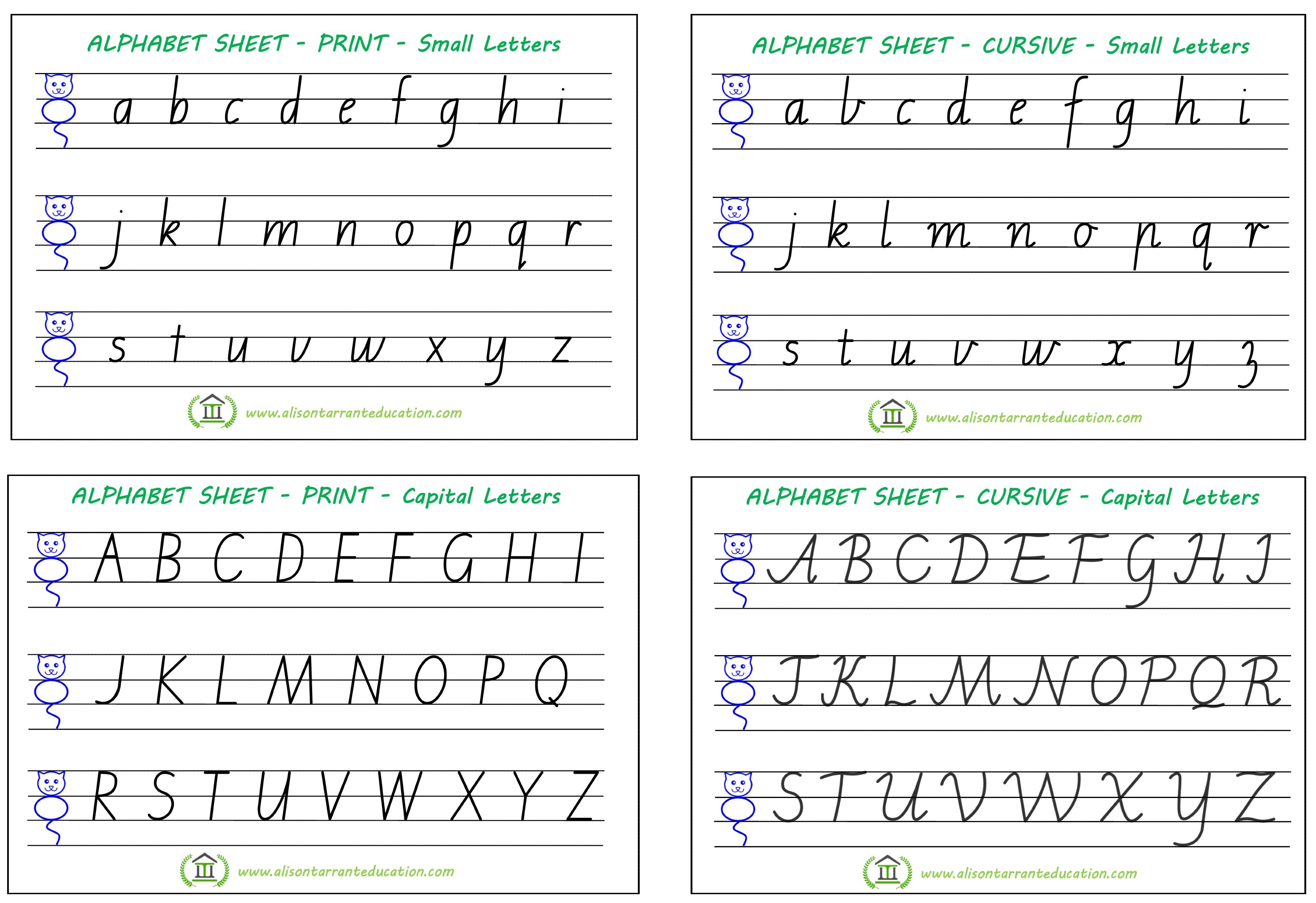 THE ENGLISH ALPHABET - LETTER FORMATION COURSE