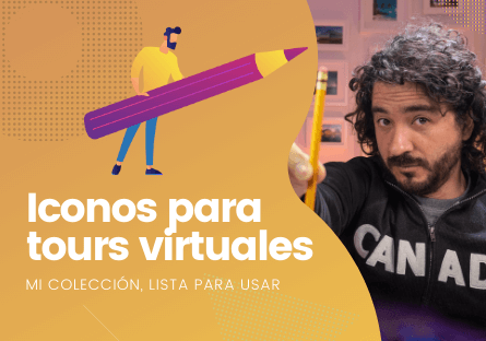 Colección de iconos para Tour Virtual 360 (3d Vista, Pano2VR, KR Pano)