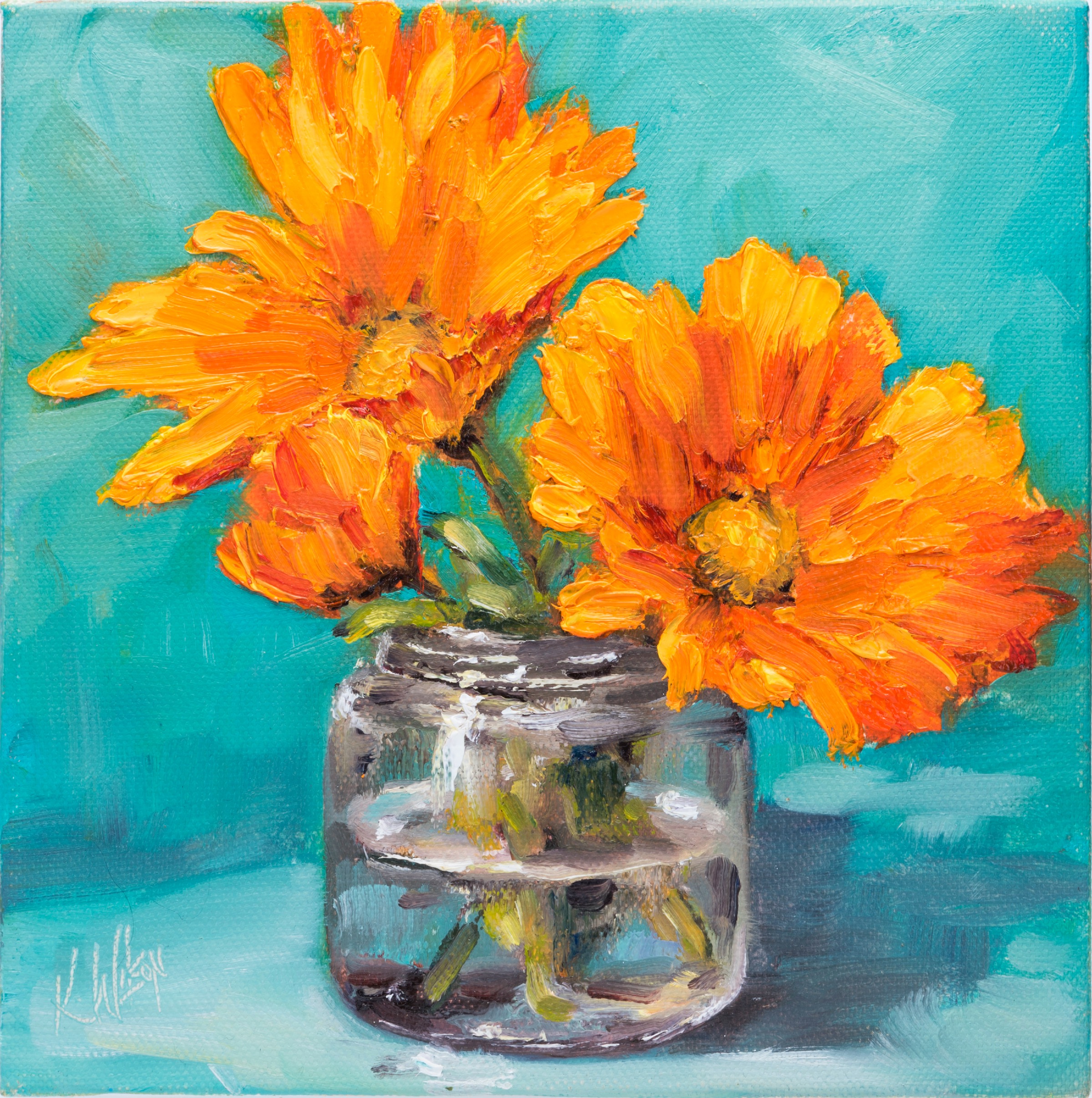 Painting Calendula