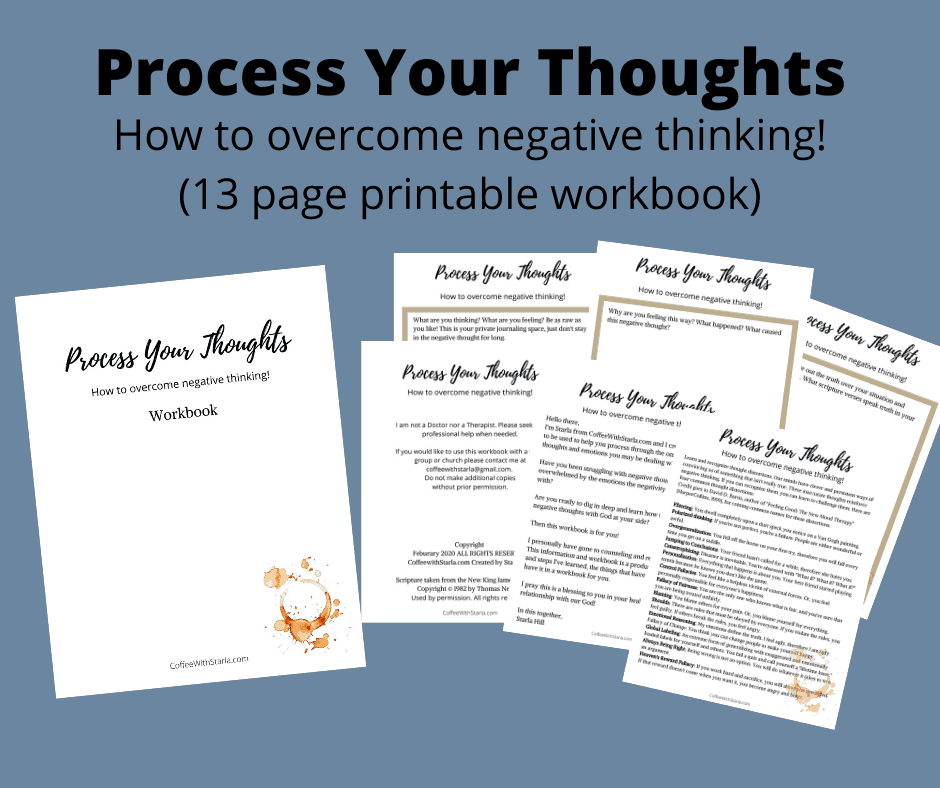 Process Your Thoughts (How to Overcome Negative Thinking) Printable ...