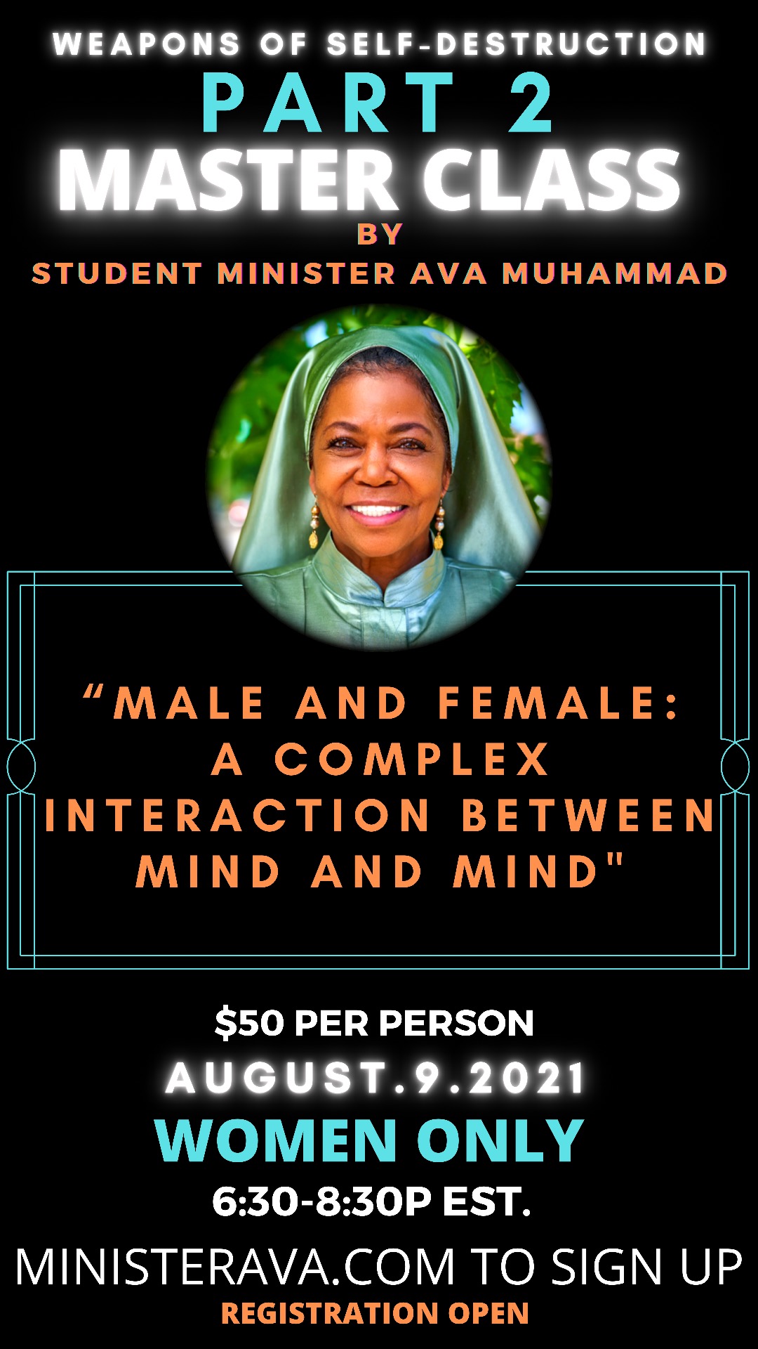 Master Class Replay Part 2 of 6 - "Male And Female: A Complex Interaction Between Mind And Mind"