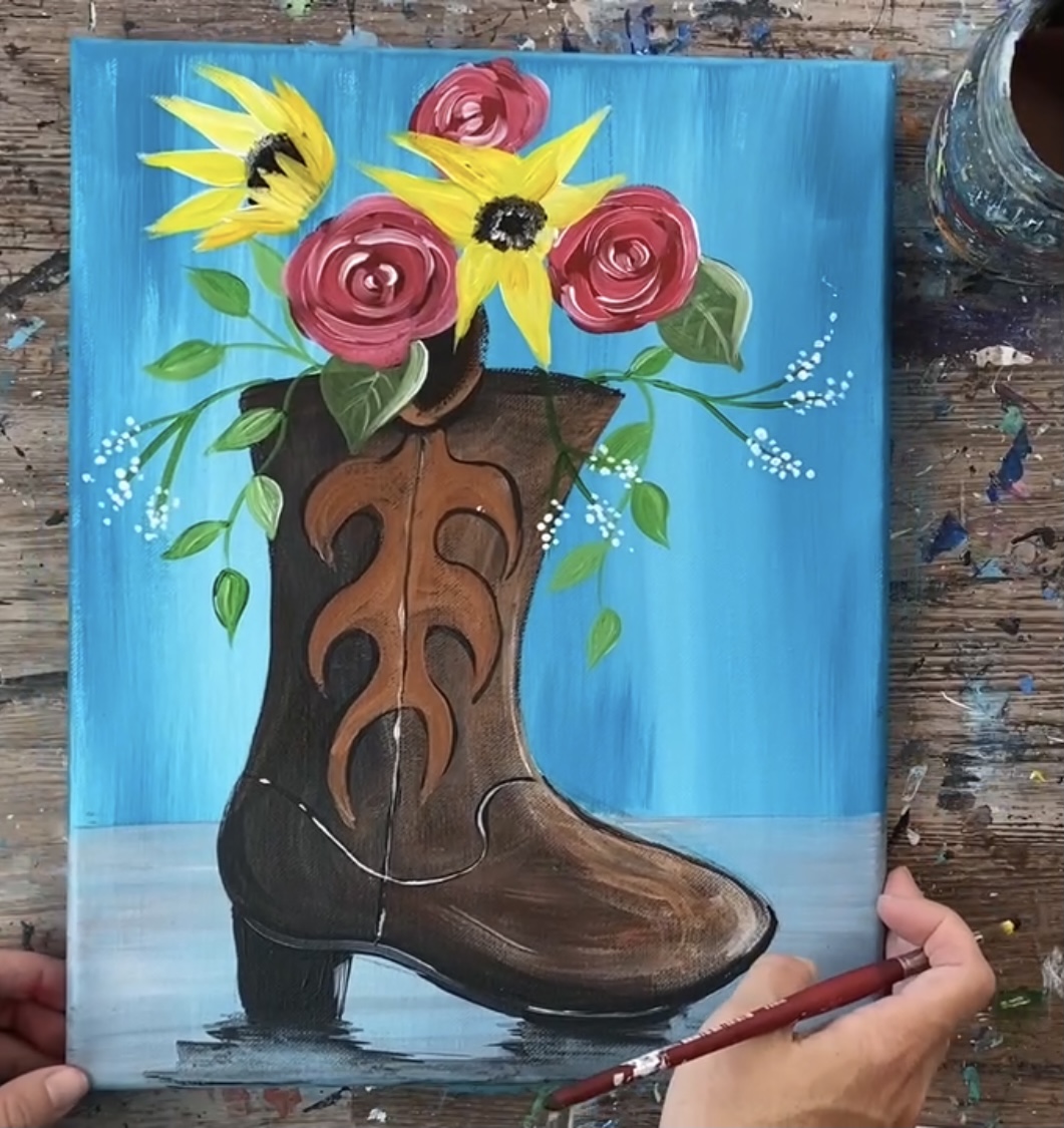Floral Boot - Exclusive Tutorial