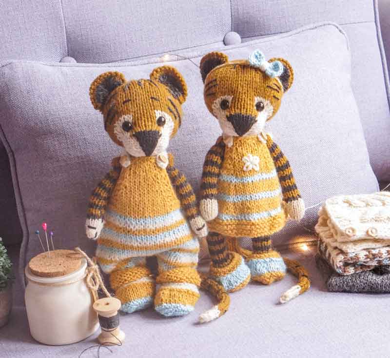Knitting Baby Tiger Pattern + Videos
