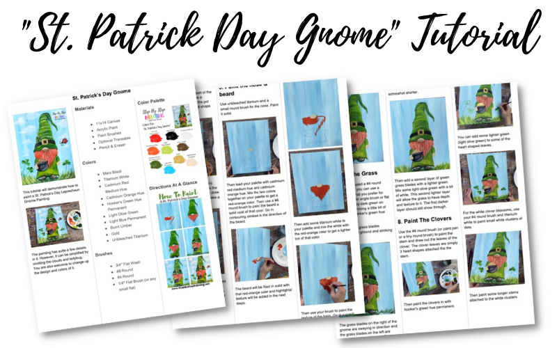 St. Patrick's Day Gnome Painting Tutorial Download