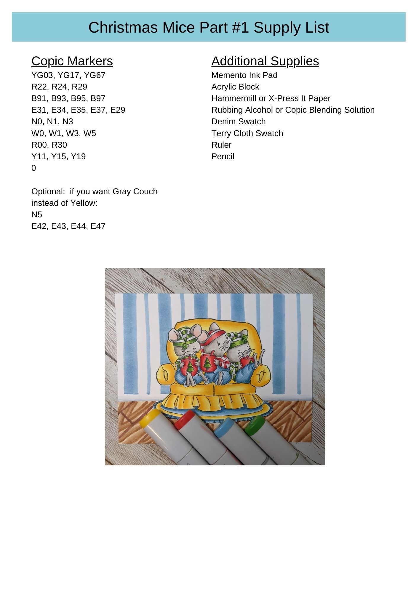 Christmas Mice Part #1