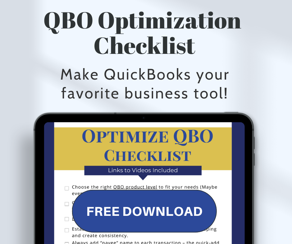 QBO Optimization Checklist