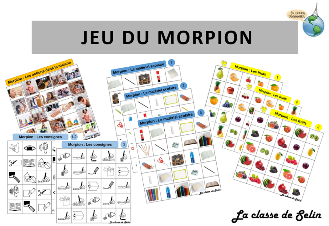 Les jeux de morpion à projeter
