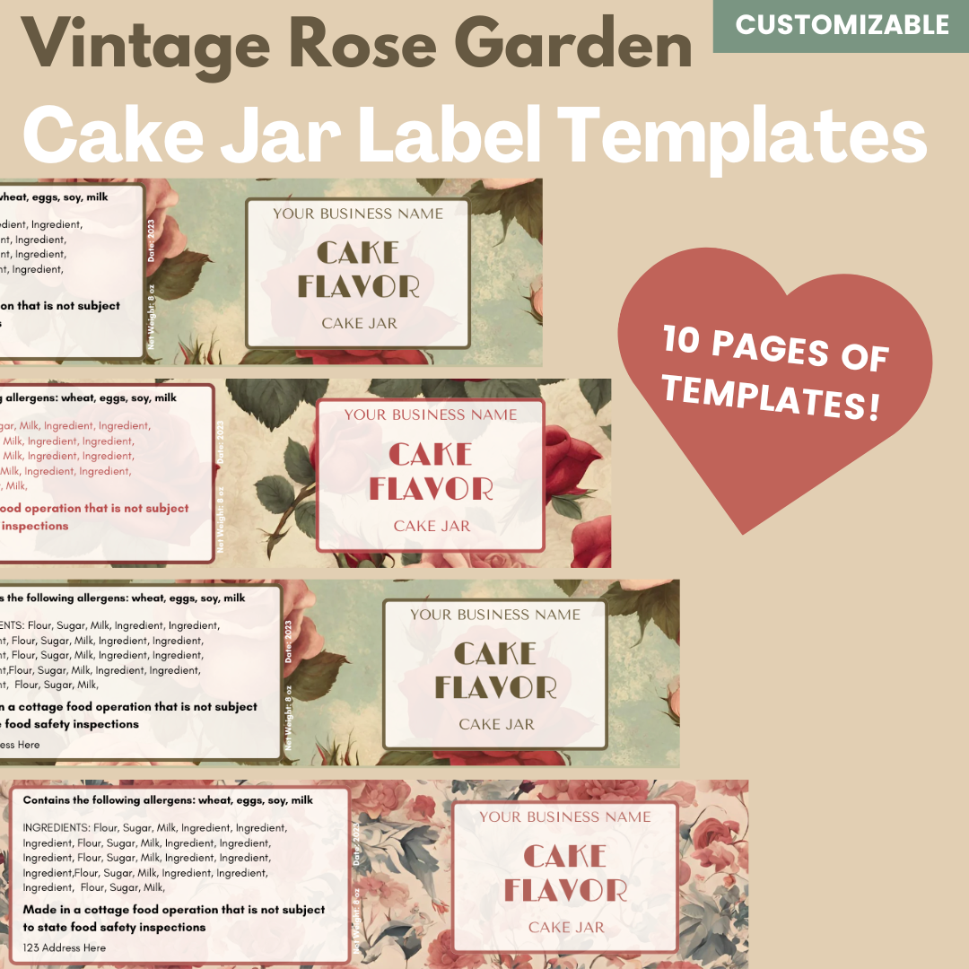 Editable Packaging Label Templates