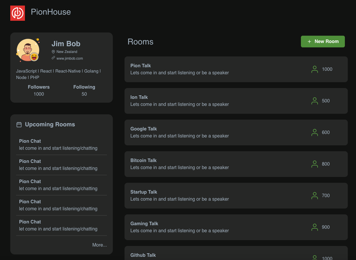 ClubHouse Clone with Golang and NextJS