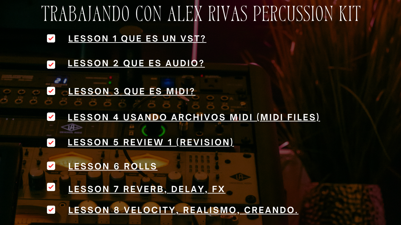 Alex Rivas percussion Kit