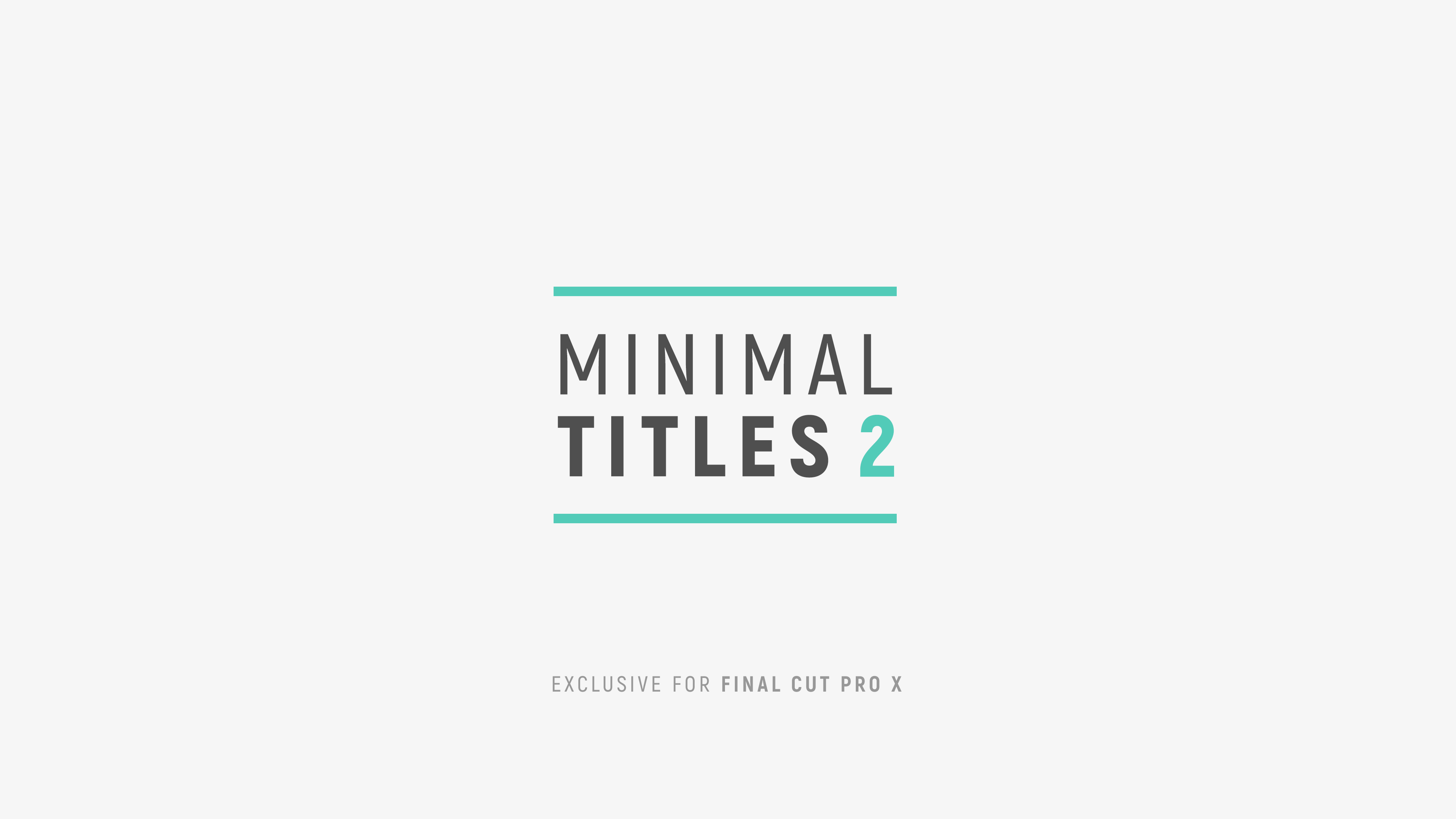 Titles and Lower Thirds Templates for Final Cut Pro