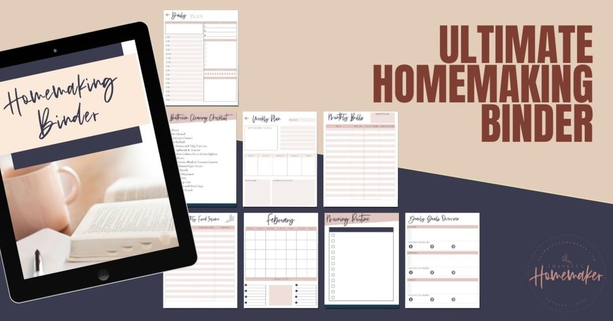 Ultimate Homemaking Binder - PDF Printable