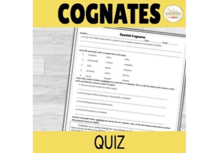 Spanish Cognates UNIT BUNDLE (Updated for DISTANCE LEARNING!)