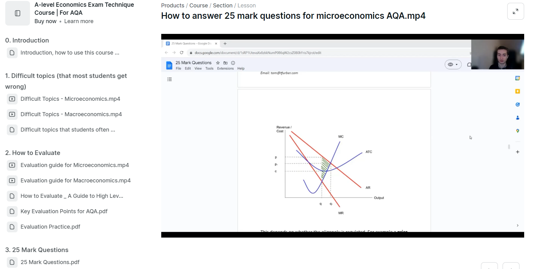 A-level Economics Exam Technique Course | For AQA