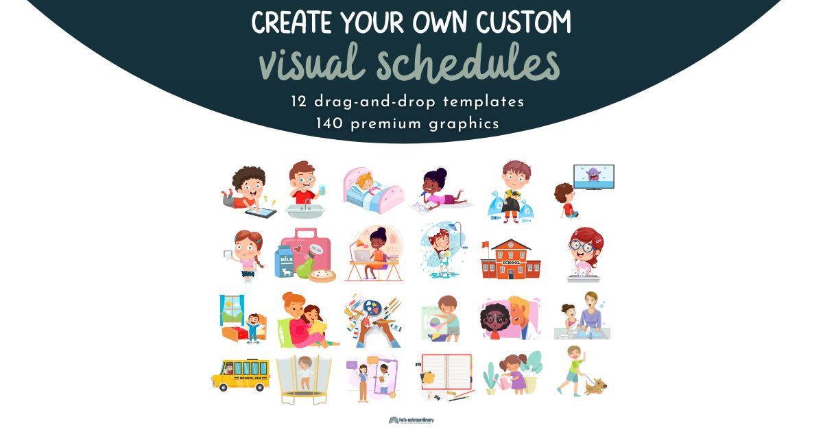 Visual Supports: Drag & Drop Routines & Premium Graphic Set