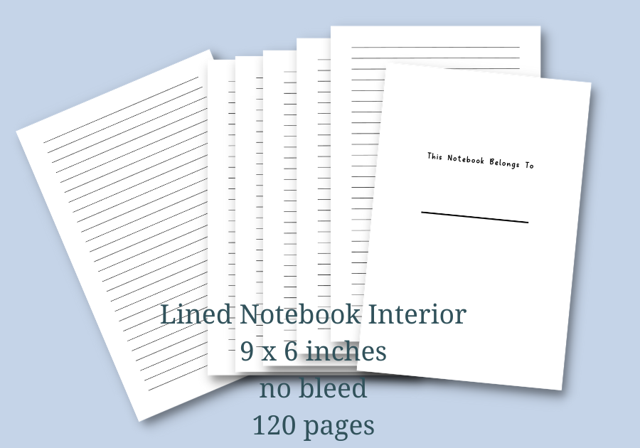 Free Lined Notebook Interior