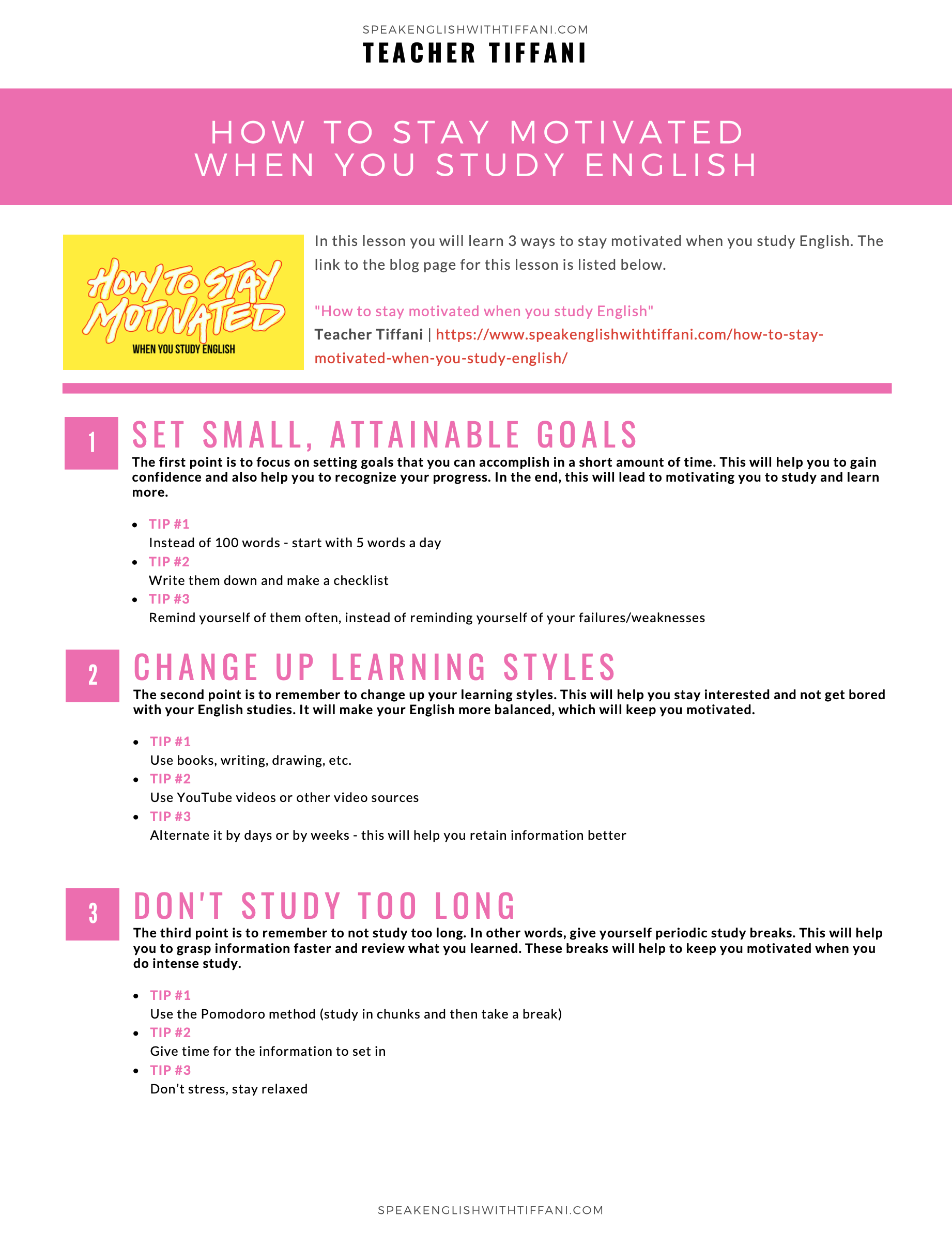 Master English Tips Pack
