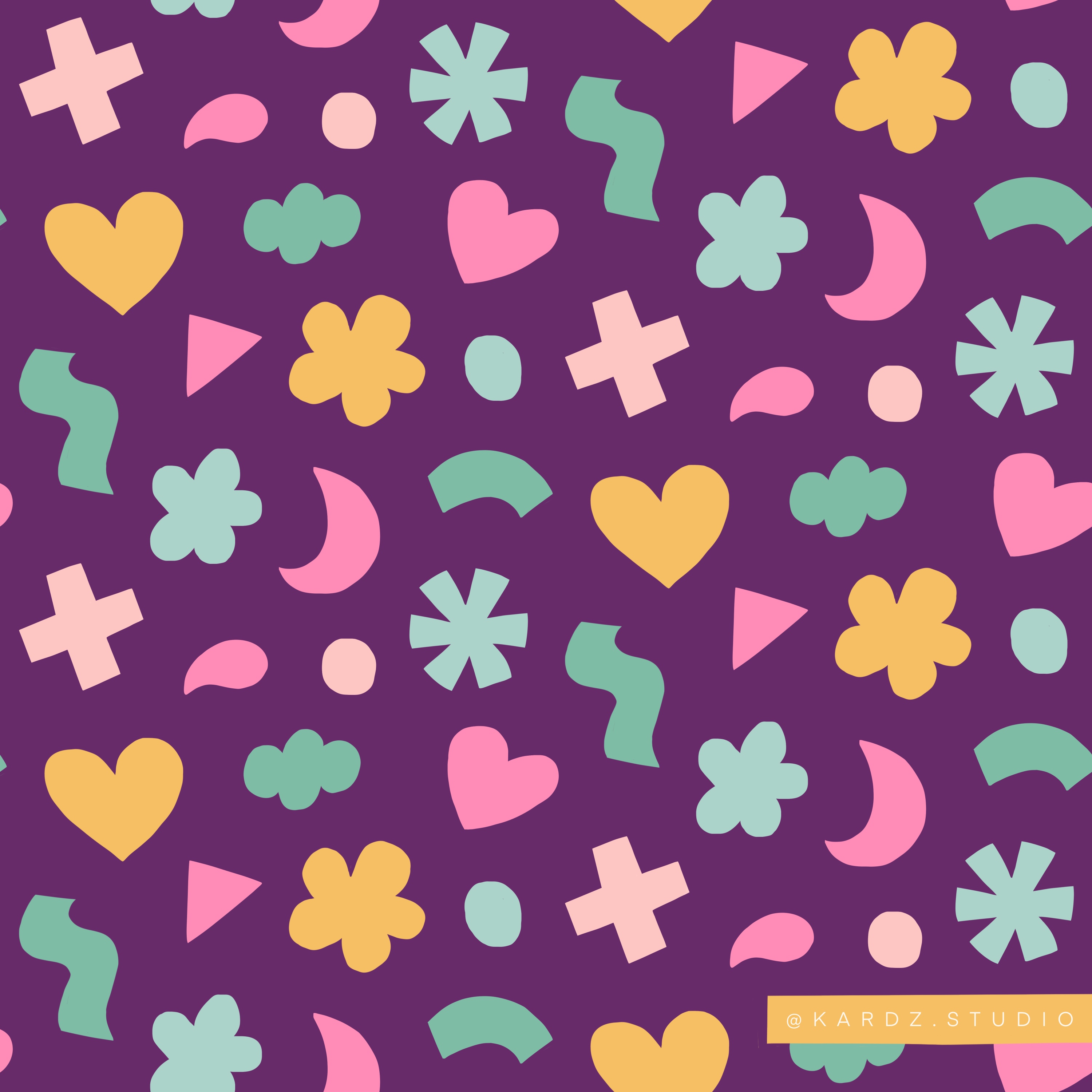 Colorful Cutouts Pattern