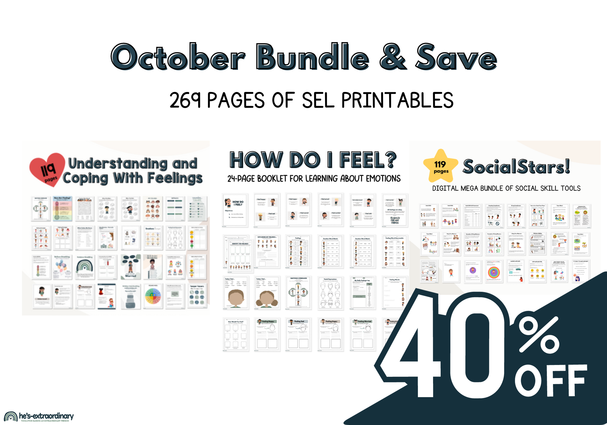 October's Bundle & Save SEL Resource Pack