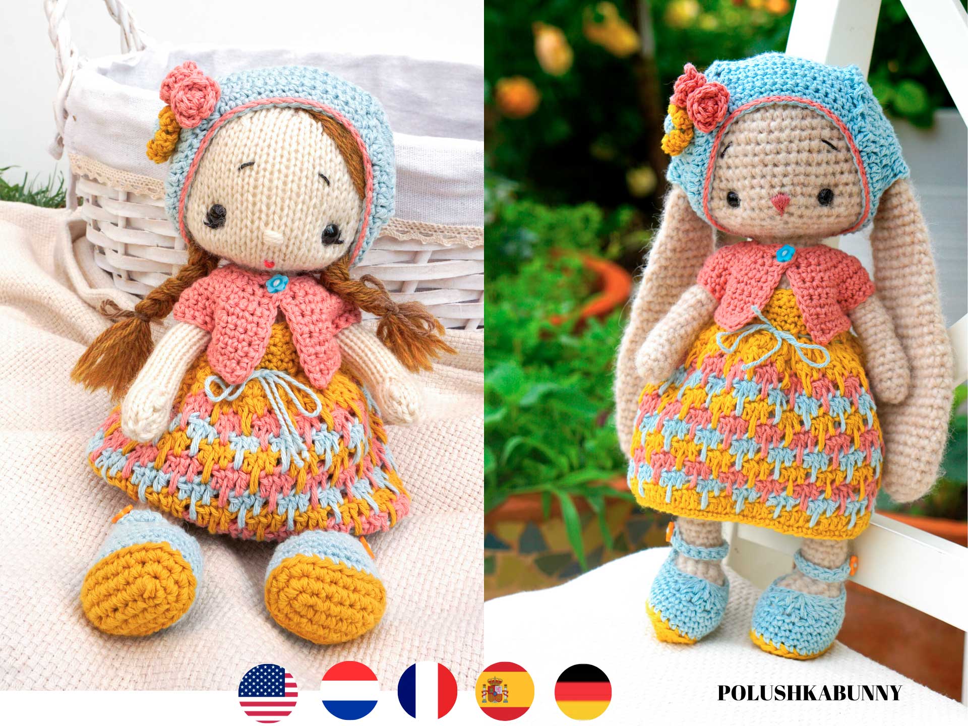 Crochet Doll Clothes Pattern - Outfit "Baby Lea"