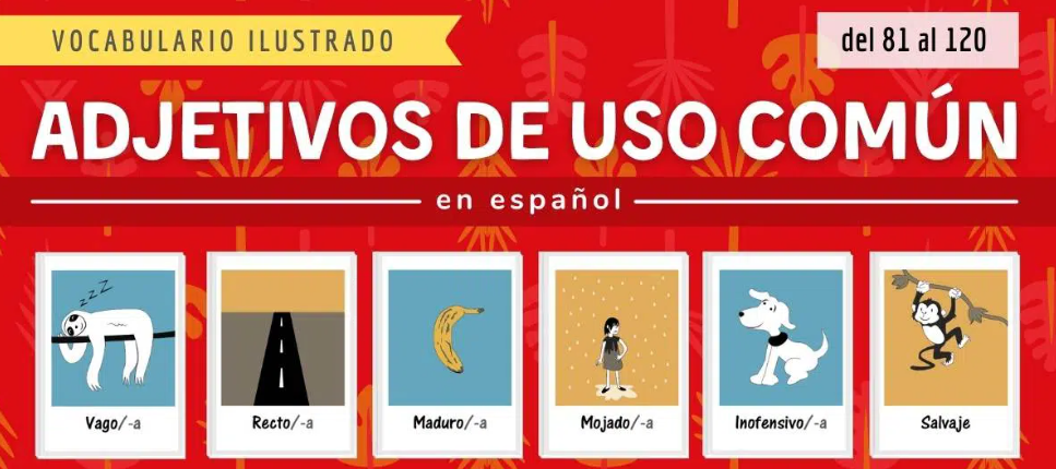 Adjetivos - Tarjetas ilustradas