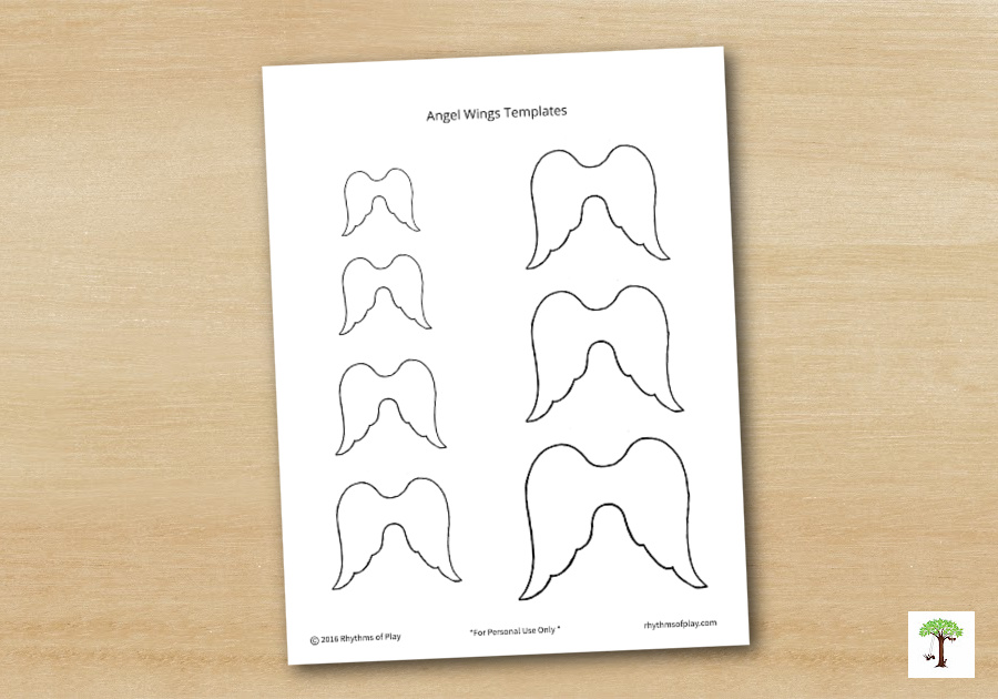 Printable Angel Wings Template