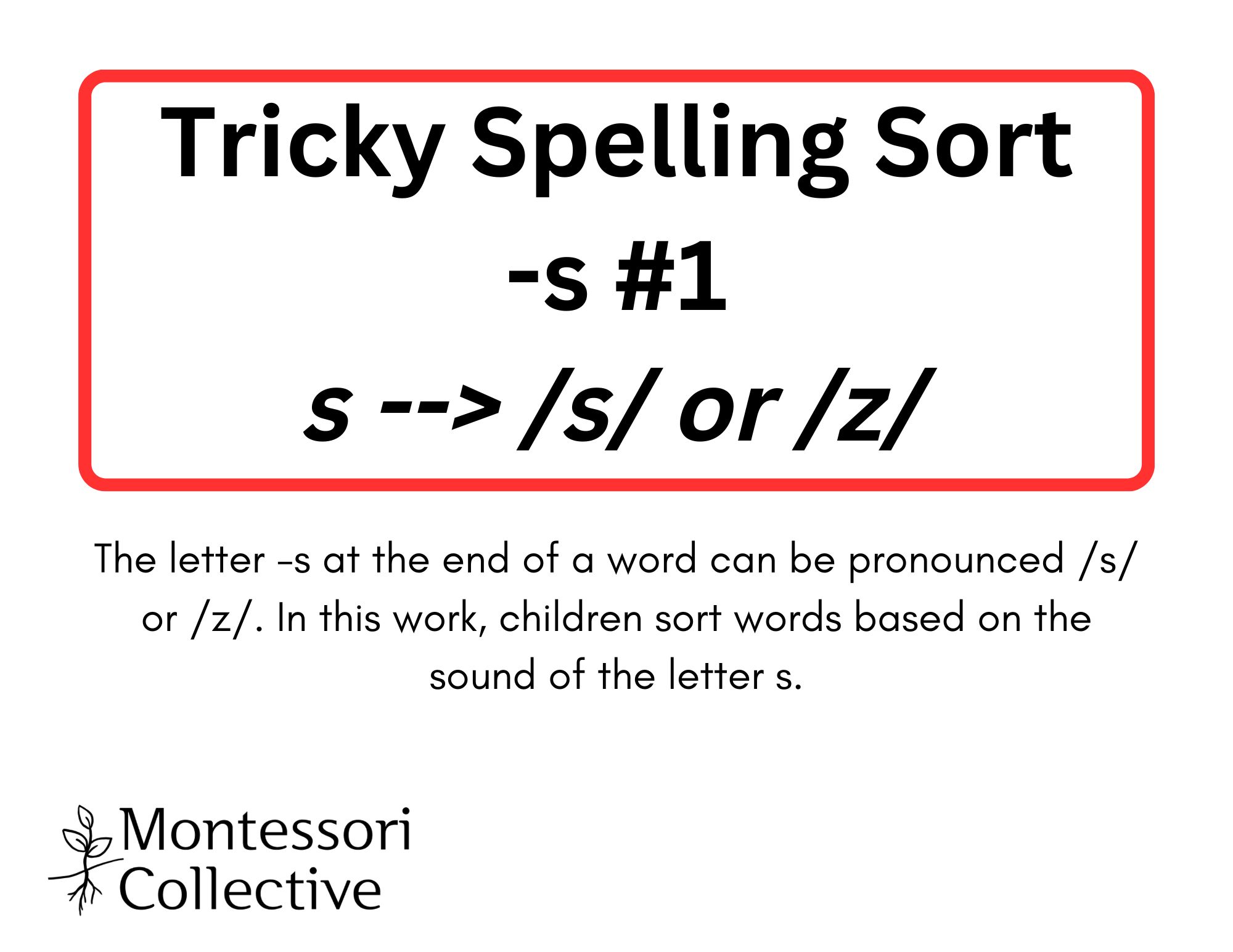 Tricky Spelling Sort Bundle #1