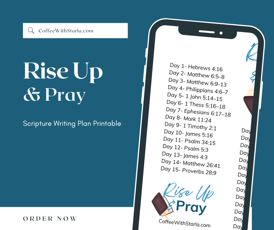 Rise Up & Pray Scripture Writing Plan Printable