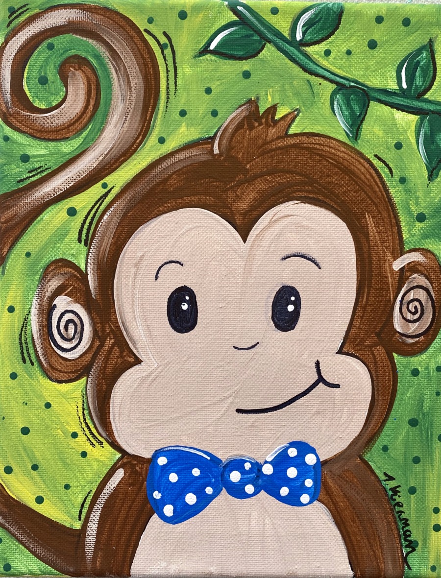 Cute Monkey - Acrylic Painting Tutorial Download