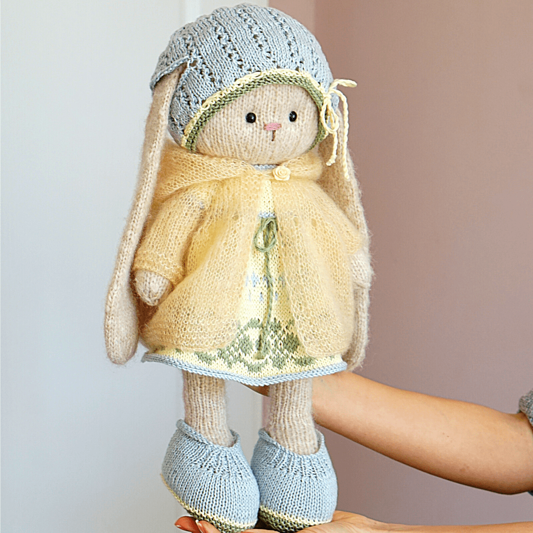 Knitting Toy Clothes Pattern - Cute Outfit #1