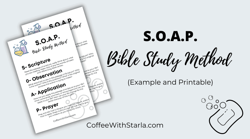 SOAP Bible Study Method Printable