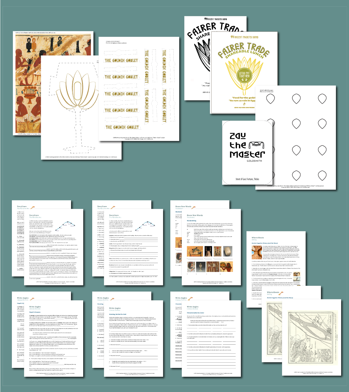 LitWits Printables for THE GOLDEN GOBLET