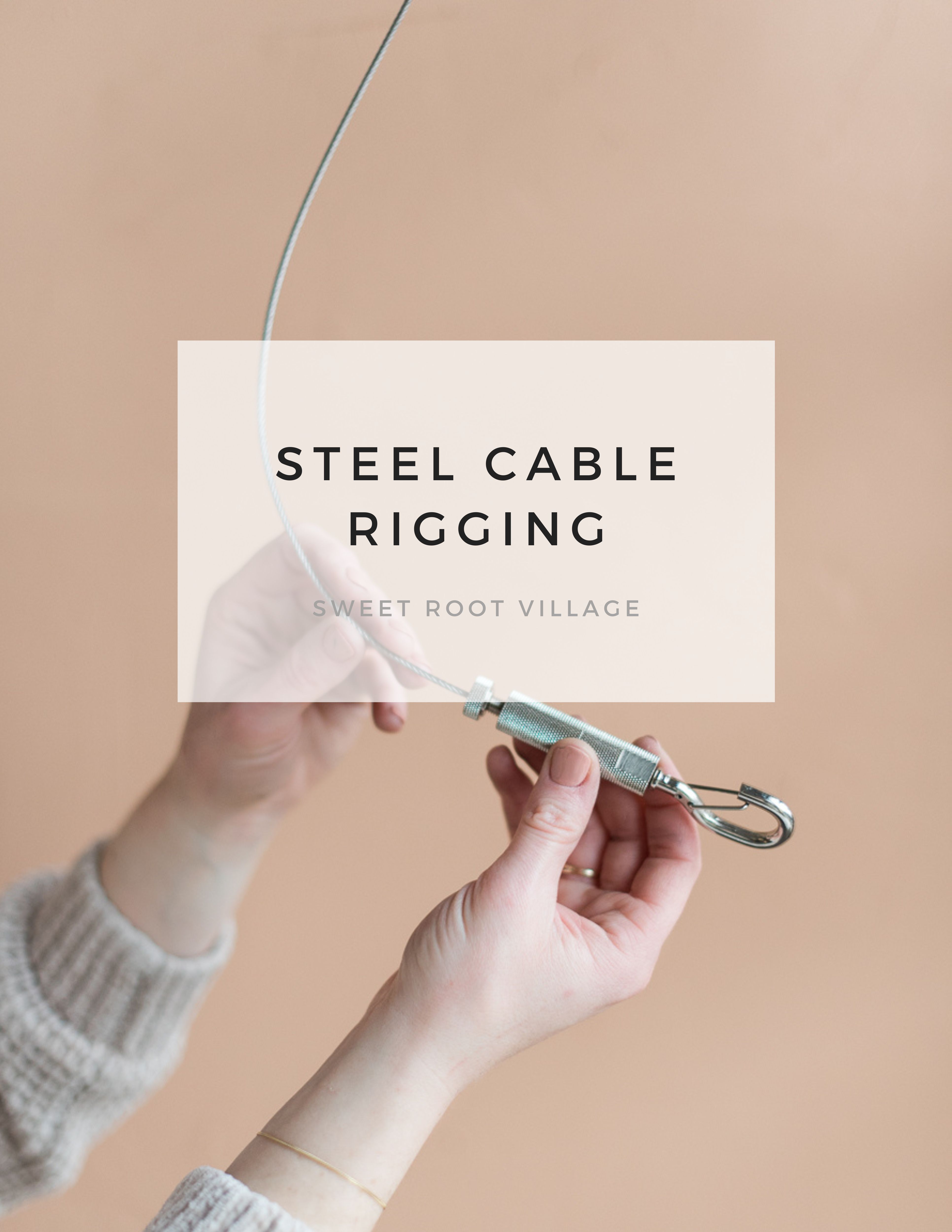 Rigging Floral Installations Using Steel Cable