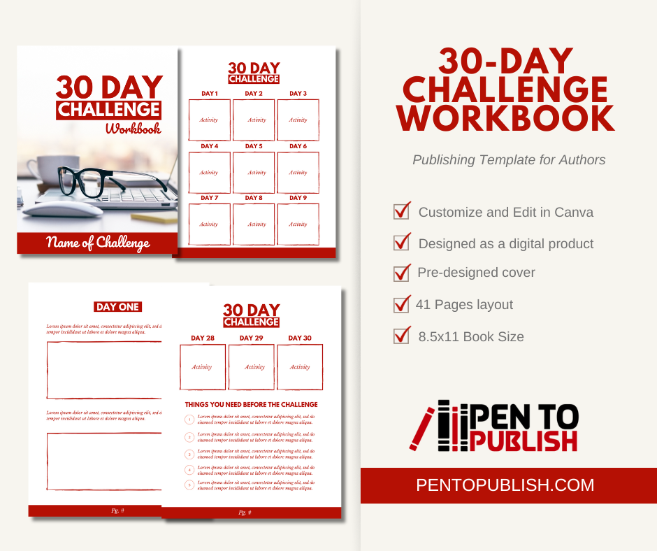 30-Day Challenge Workbook Template