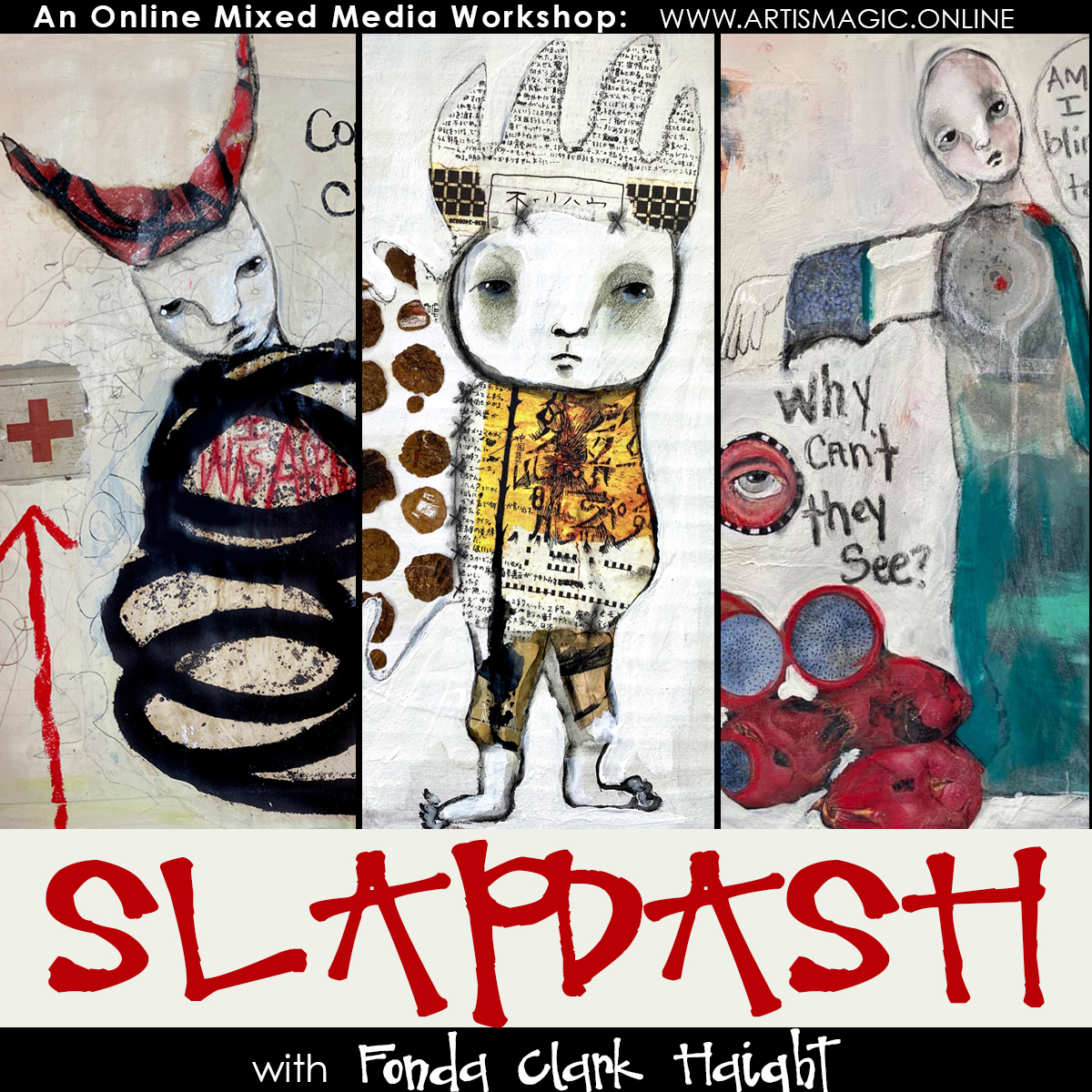 Slap Dash- an art journaling workshop with Fonda Clark Haight