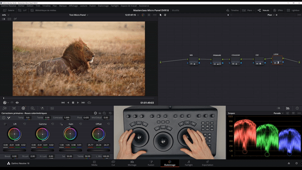 Micro Panel pour Davinci Resolve